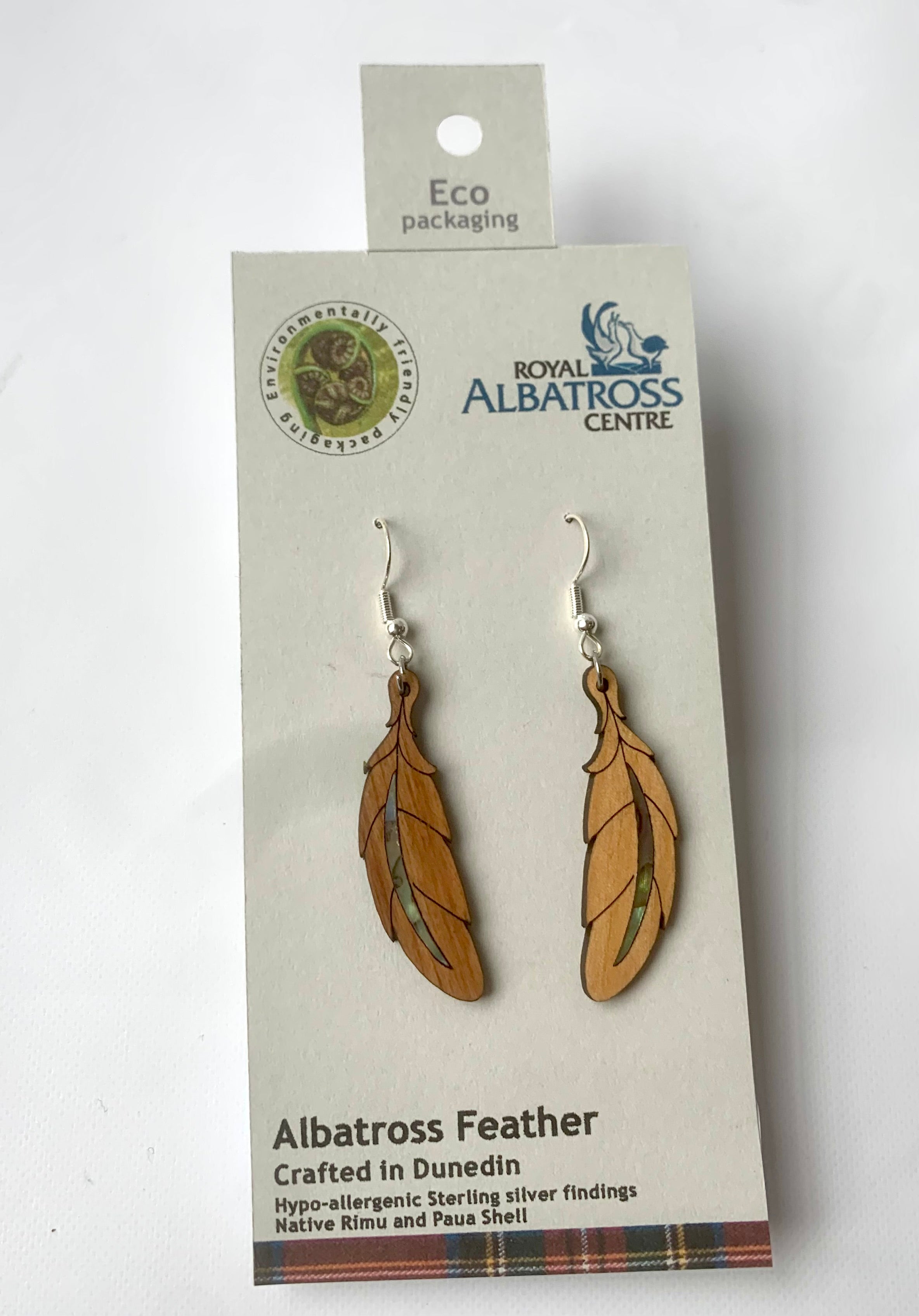 Albatross Feather Earrings – The Royal Albatross Centre